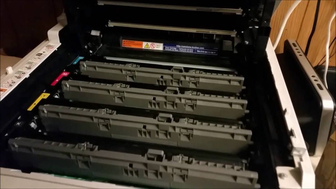 How to Repair Brother Color Laser / LED Printer. Blank ,light pages ...