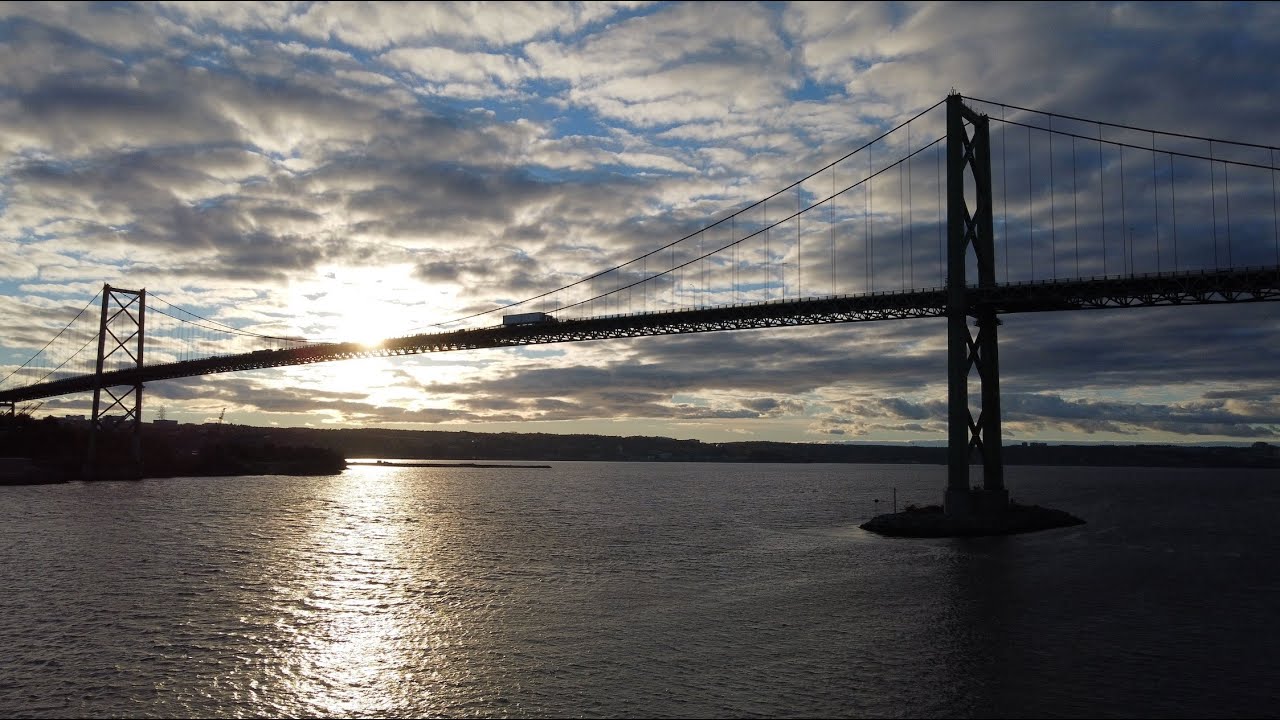 Halifax Harbour & A. Murray MacKay Bridge, Nova Scotia - YouTube