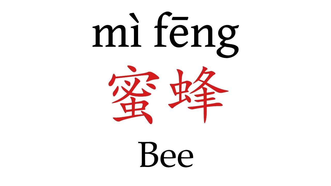 How To Say 'Bee' (蜜蜂) in Mandarin Chinese - YouTube