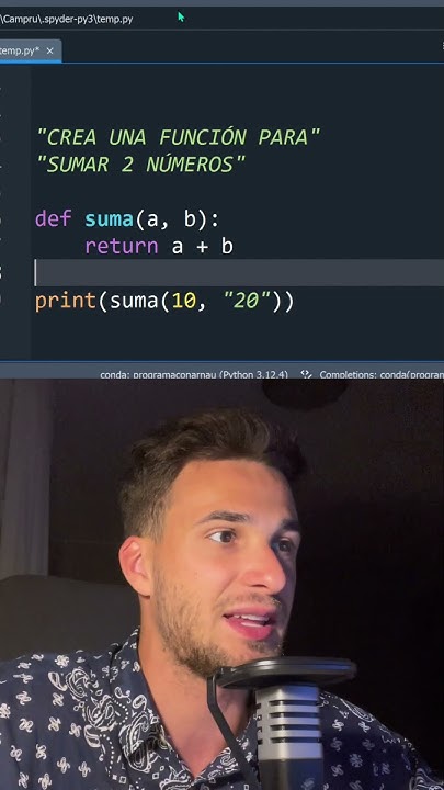 Crea una Función para Sumar 2 Números en Python 🐍 - YouTube