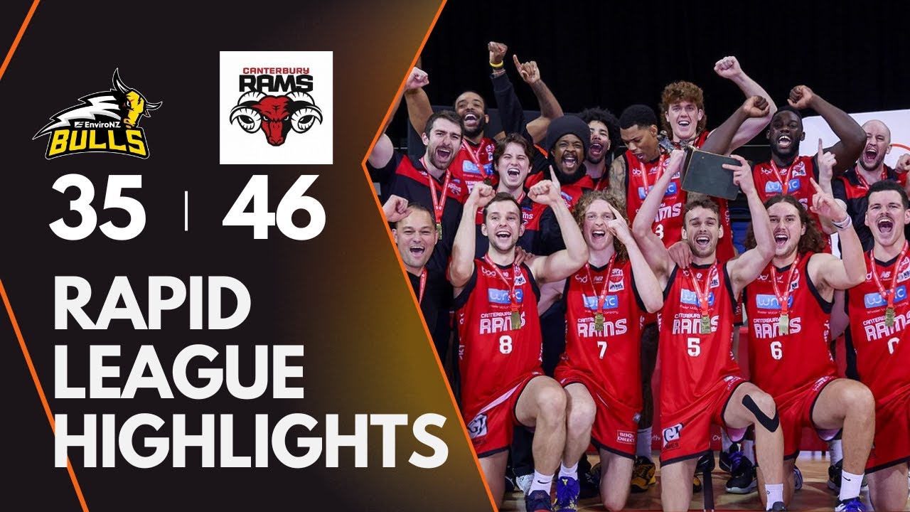 NZ NBL Rapid League Highlights: Canterbury Rams vs Franklin Bulls - YouTube