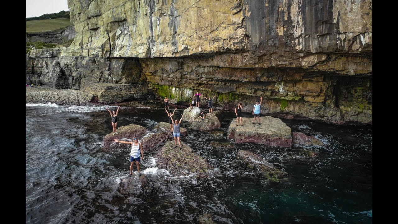 Cliff Jumping at Dancing Ledge - YouTube