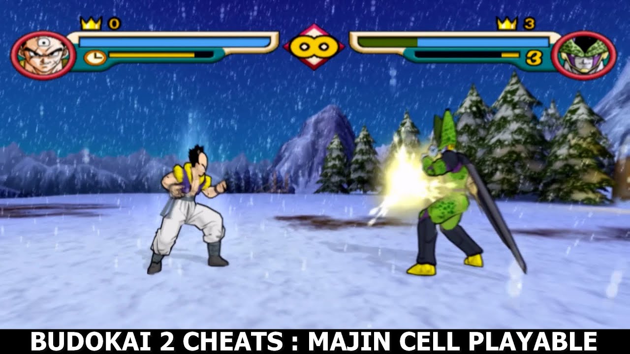 Tiencha Fusion Vs Majin Cell (Dragon Ball Z Budokai 2 cheat codes ...