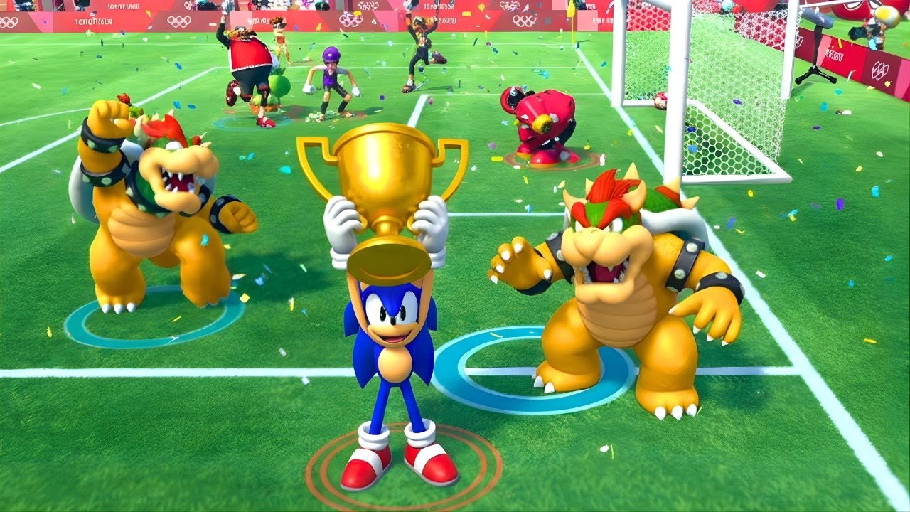 Epic Goal Battle! Sonic Takes on Vector, Wario & Yoshi – Olympic Games ...