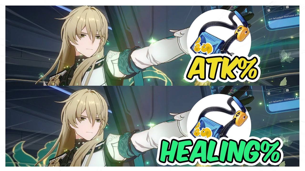 Luocha Outgoing Healing Bonus% vs ATK% Body Piece Comparison Honkai ...