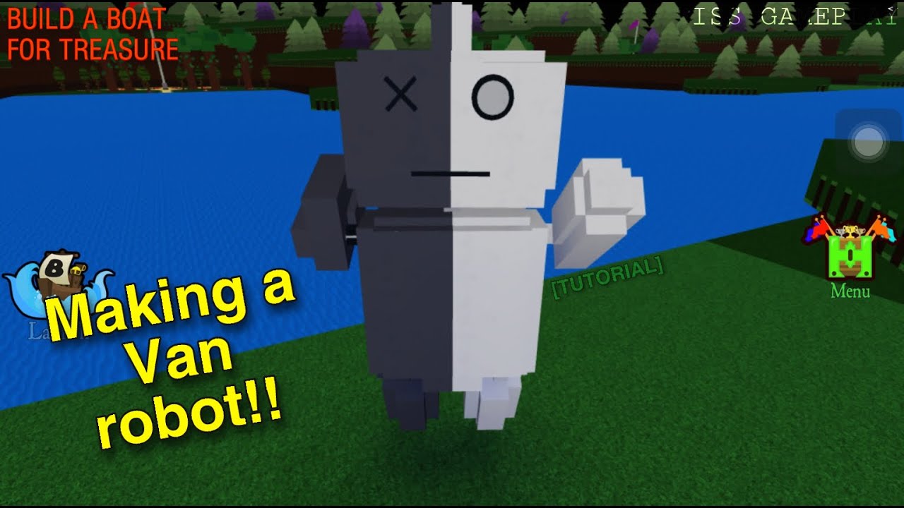 How to make Van from BT21 Robot? | ROBLOX - BUILD A BOAT FOR TREASURE ...