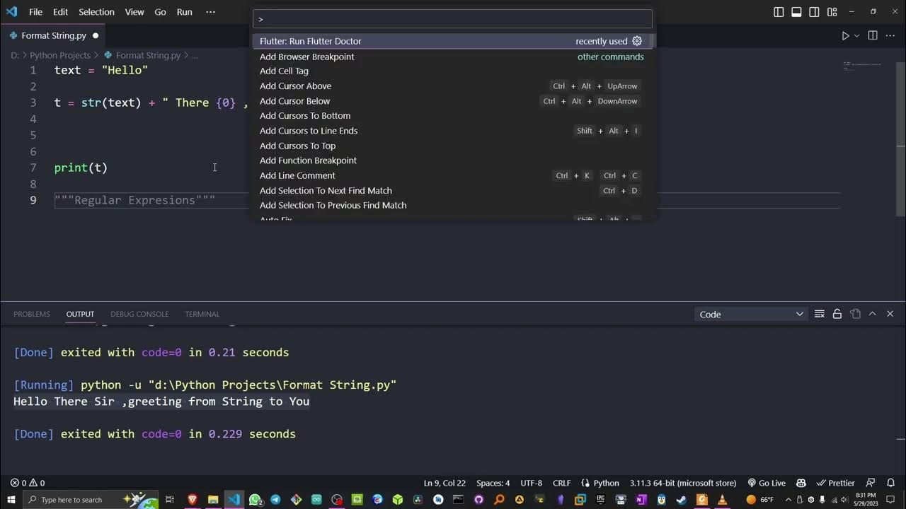 String Format Python - YouTube