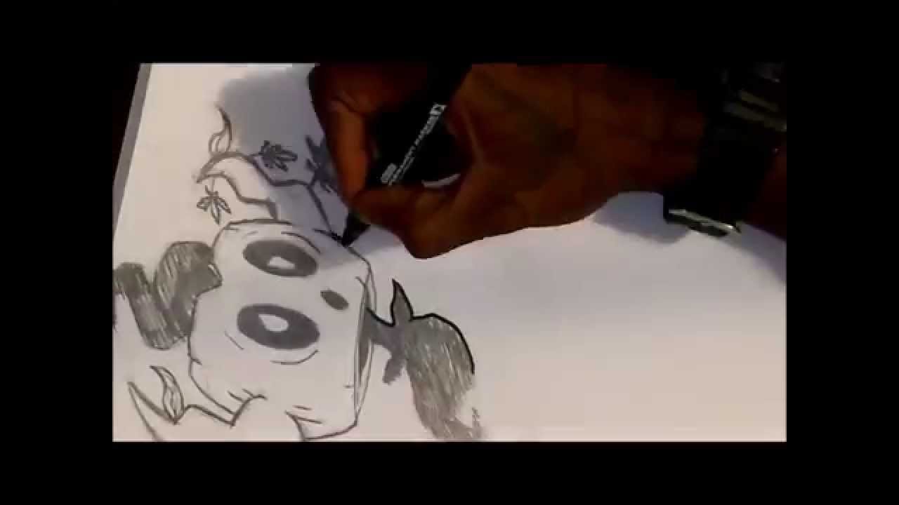 pokemon xy phantump speed drawing - YouTube