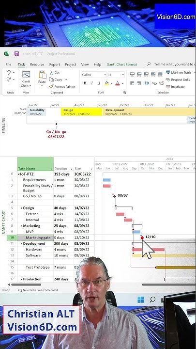 MS Project 2022 Add a Milestone to Timeline Minute Knowledge - YouTube