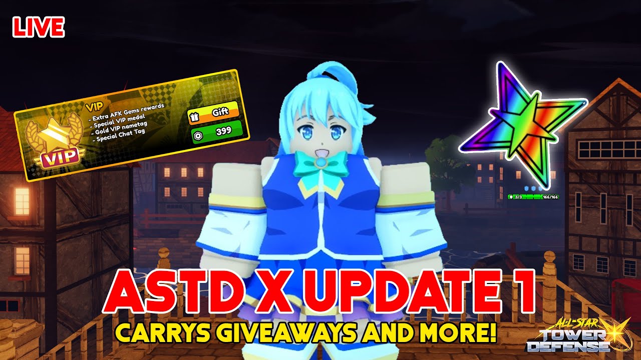 🔴ASTD X UPDATE 1 STREAM! All Codes, Showcases & More! (All Star Tower ...