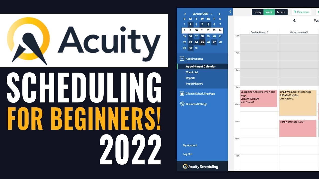 How To Use Acuity Scheduling For Beginners 2023 YouTube How To Use Acuity Scheduling For Beginners 2023 YouTube