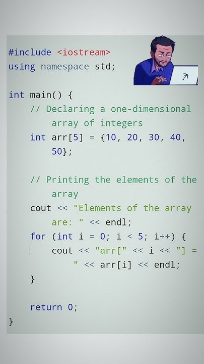 "Learn C++ in 60 Seconds: One-Dimensional Array Explained! 📚 | C++ Tutorial for Beginners" / CPP ...