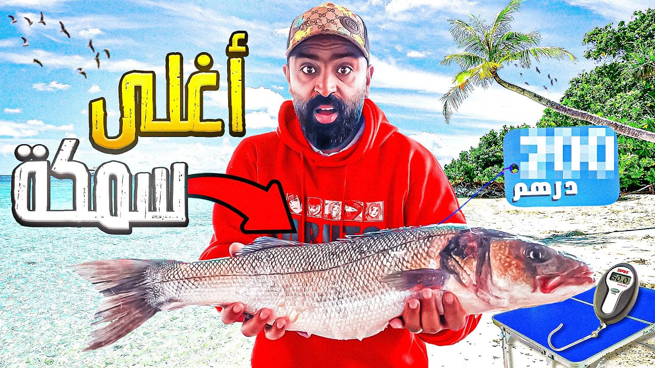 مول الشفنجة يوم كامل في البحر🦈 انا وصديقي lhjaouj وطبخ اغلى الاسماك ...