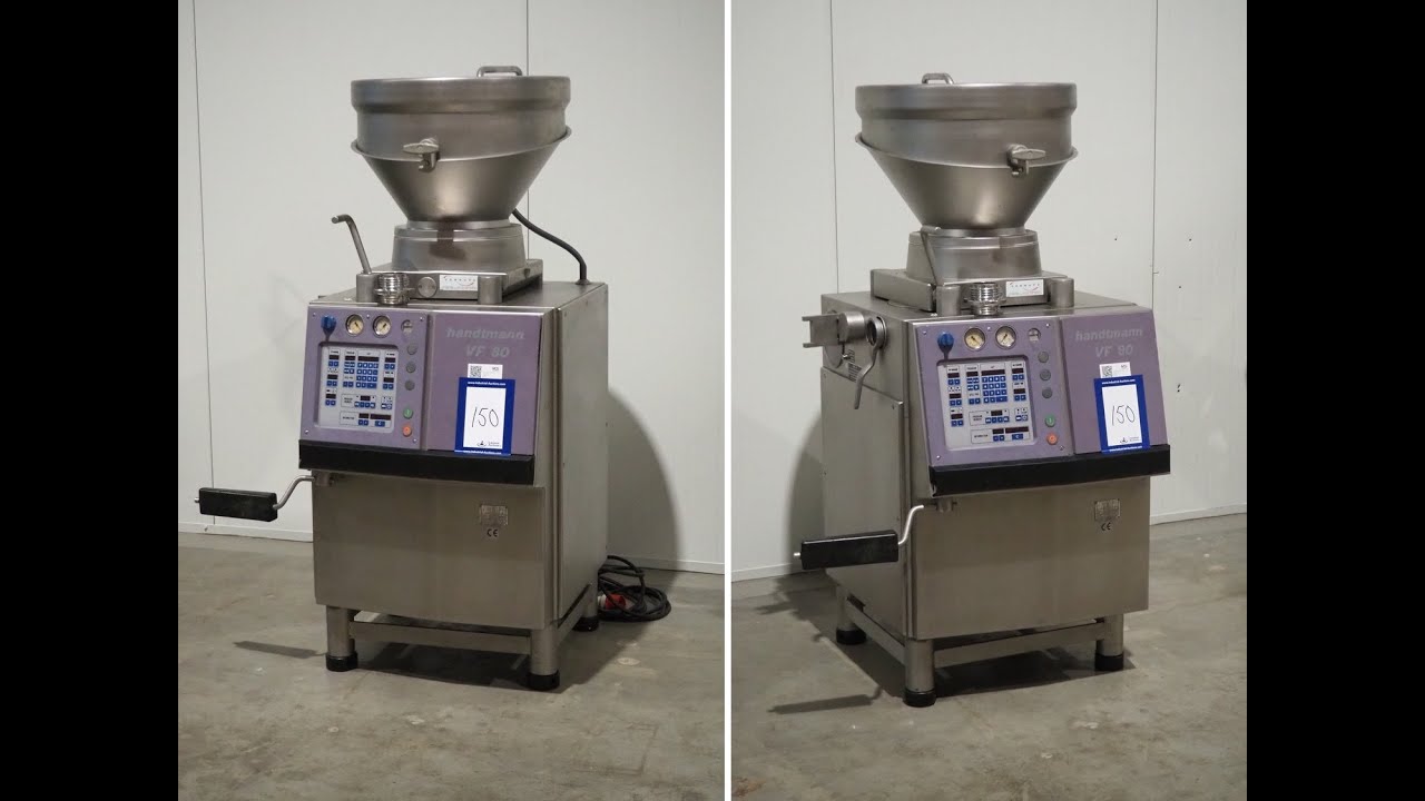 1176-150: Handtmann vacuum filling machine - YouTube