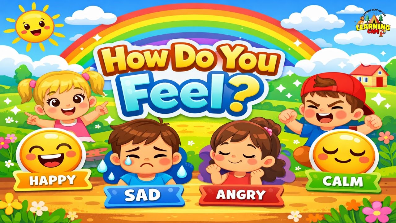 Feelings & Emotions Song for Kids 😊😢😡😌 | Happy, Sad, Angry | Learn ...