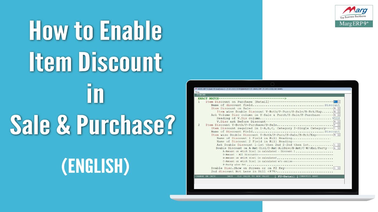 How to Enable Item Discount in Sale & Purchase [English] - YouTube