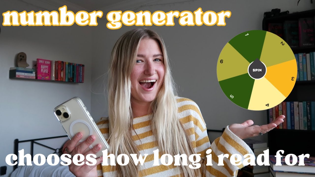 random number generator chooses how many hours i read for!! - YouTube