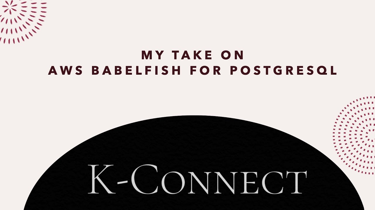 What is AWS Babelfish for PostgreSQL - YouTube