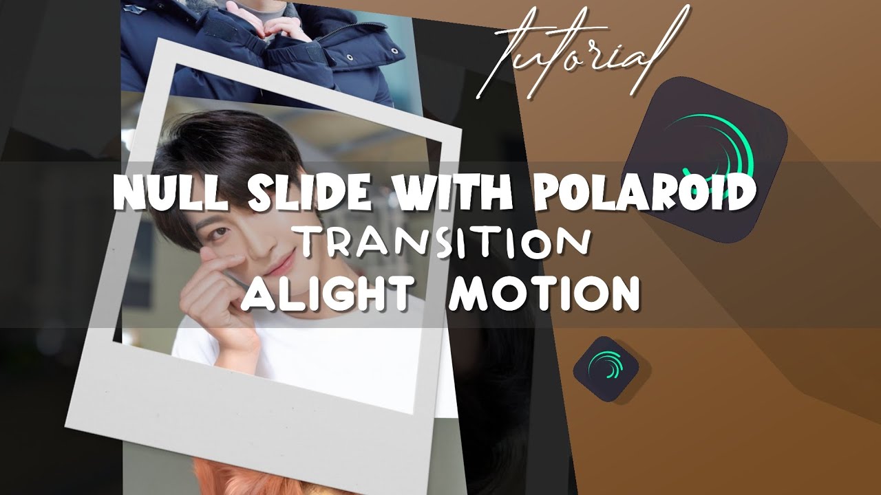 null slide with polaroid transition tutorial | alight motion - YouTube
