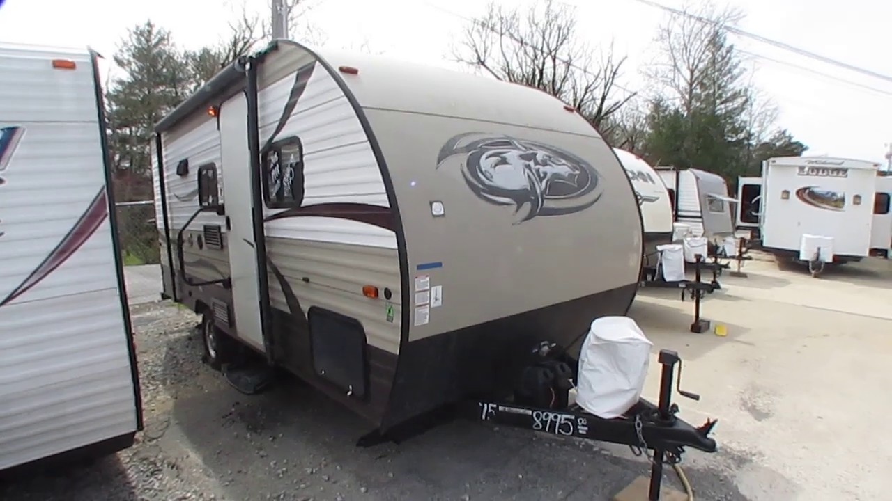 SOLD! 2015 Cherokee Wolfpup Limited 16 BHS Mini Travel Trailer, Bunks ...