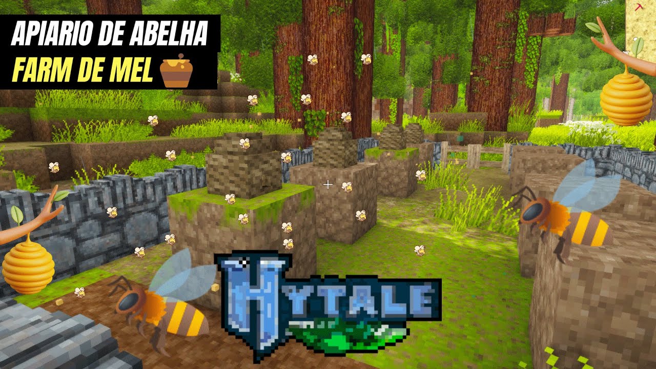 COMO FAZER UM FARM DE MEL NO HYTALE DA SHOPEE MULTIPLAYER - YouTube