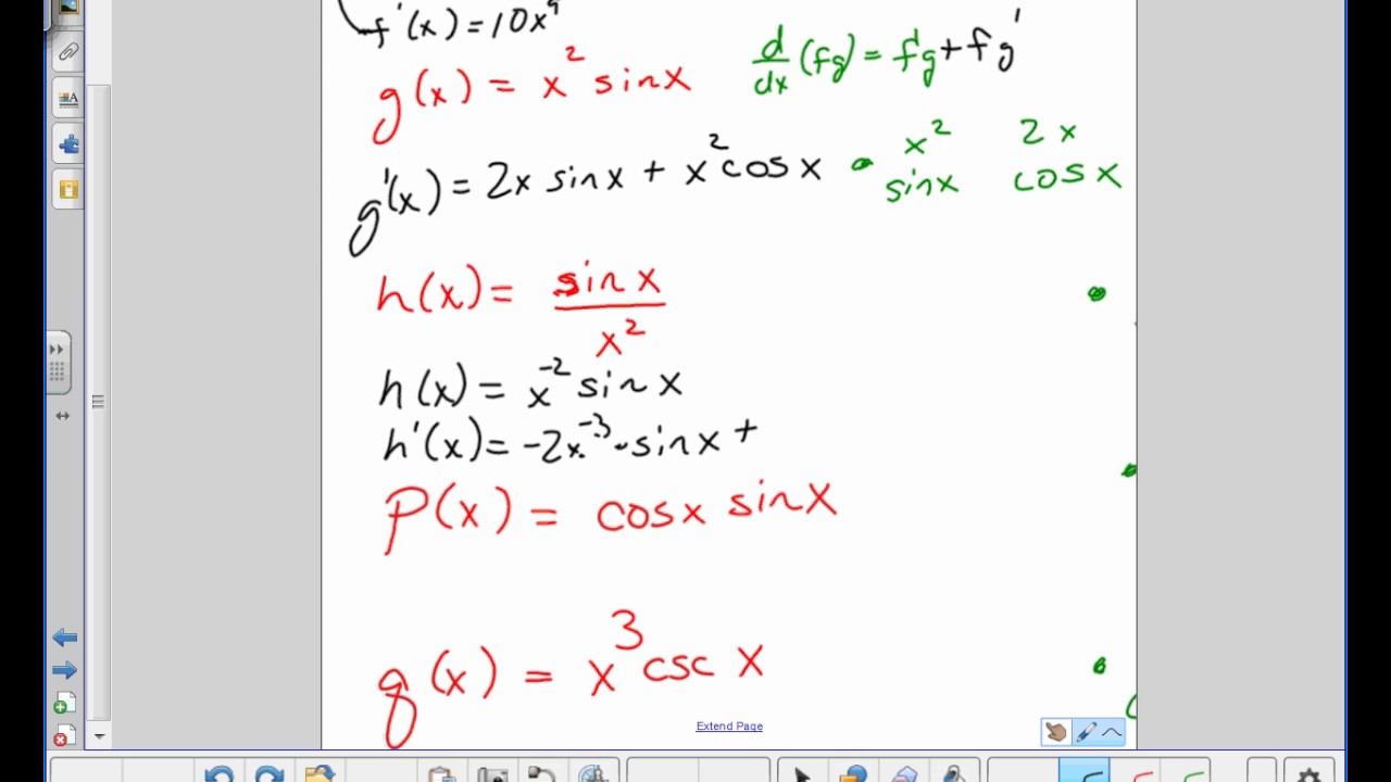 AP Calculus AB - Short Video Series #21 - Practicing Derivatives ...