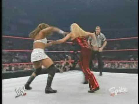 2004 02 16 RAW 2 Trish Stratus & Victoria vs Molly Holly & Jazz + Trish ...