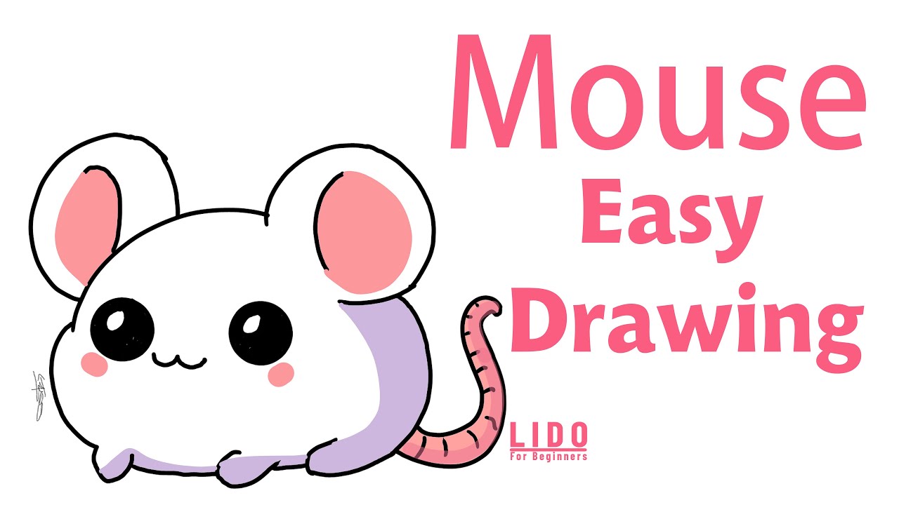 How to draw easy Mouse , drawing for beginners and kids step by step # ...