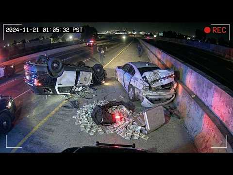 Craziest Police Dashcam Moments: Wild PIT Maneuvers and High-Speed Crashes! #6