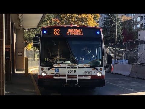TTC Ride Video on 8519 on route 82 Rosedale - YouTube