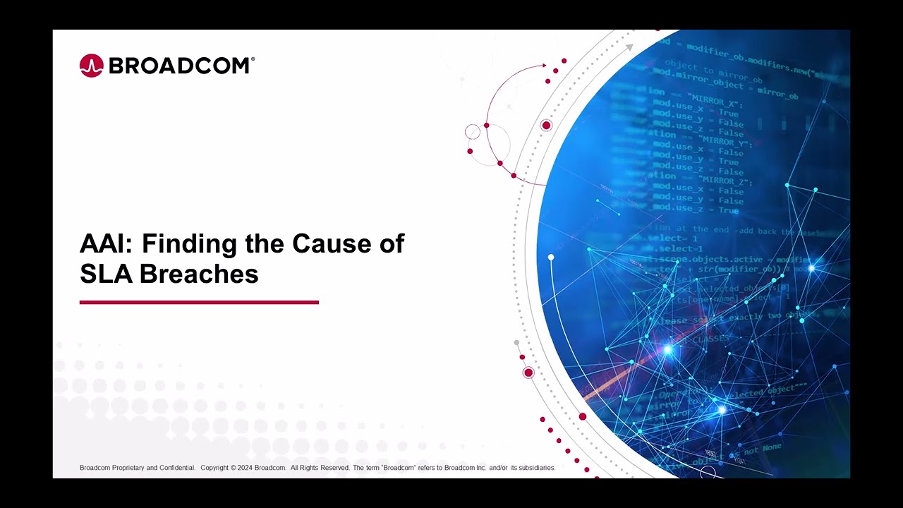AAI: Finding the Cause of SLA Breaches - YouTube