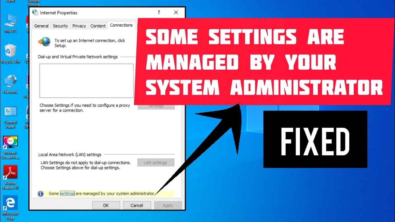 (NEW FIX) "Some Settings are Managed by your System Administrator ...