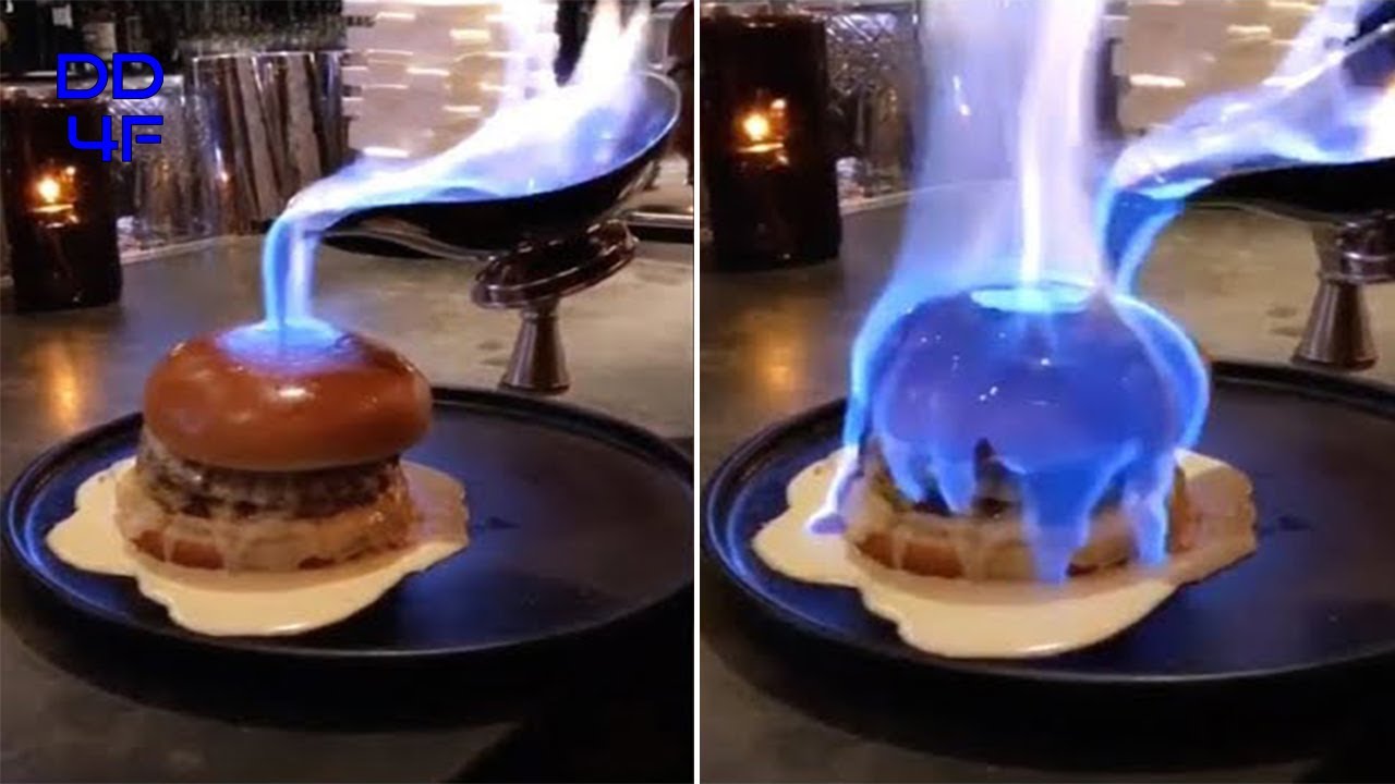 Get ready for a burger on fire! 🔥 - YouTube