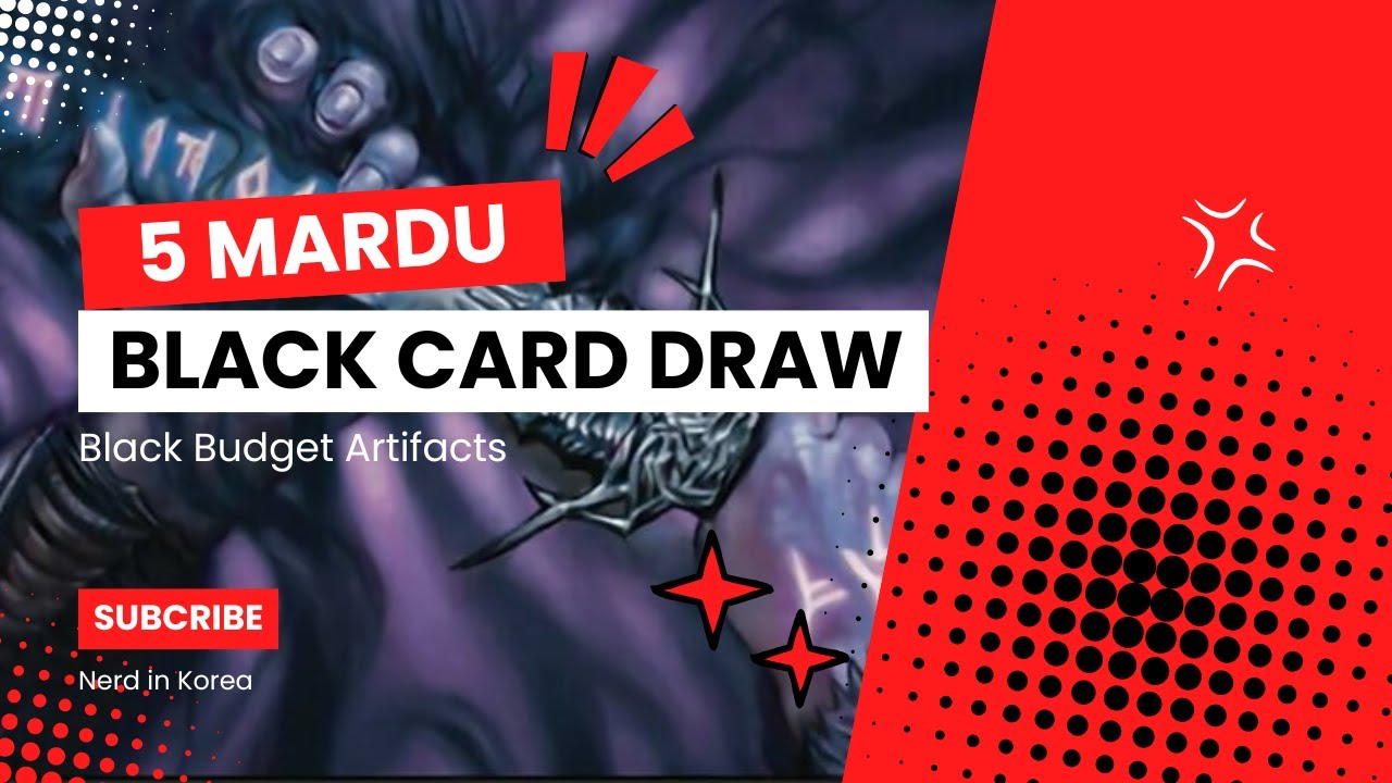 Budget Mardu Black Card Draw Artifacts - YouTube