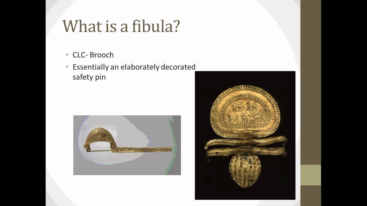 Fibula With Orientalizing Lions