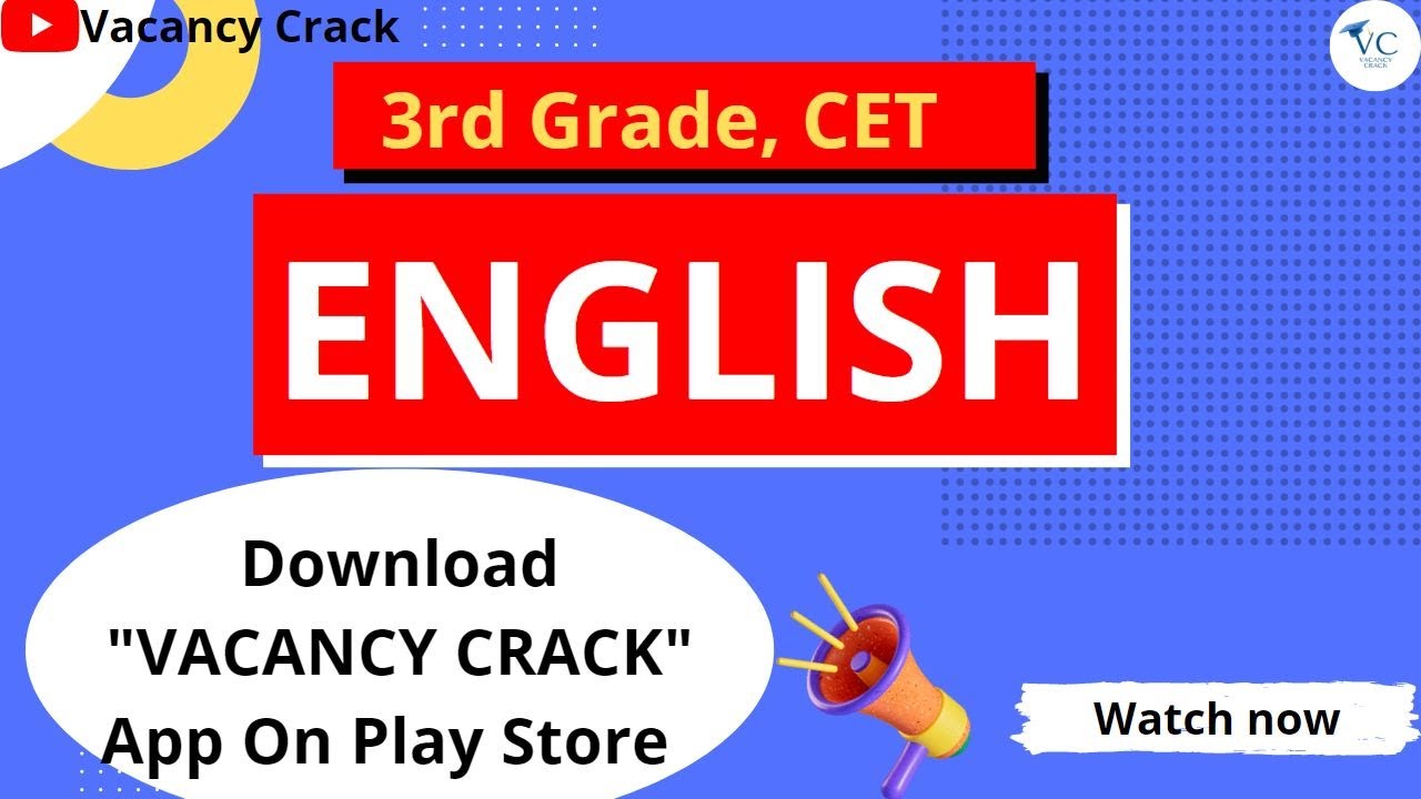 ENGLISH टेस्ट सीरीज PART - 2 By L.S. RATHORE sir #3rdgrade #grade2nd # ...