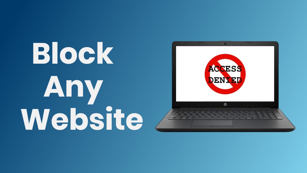 How to Block Any Website in Windows 10 - YouTube