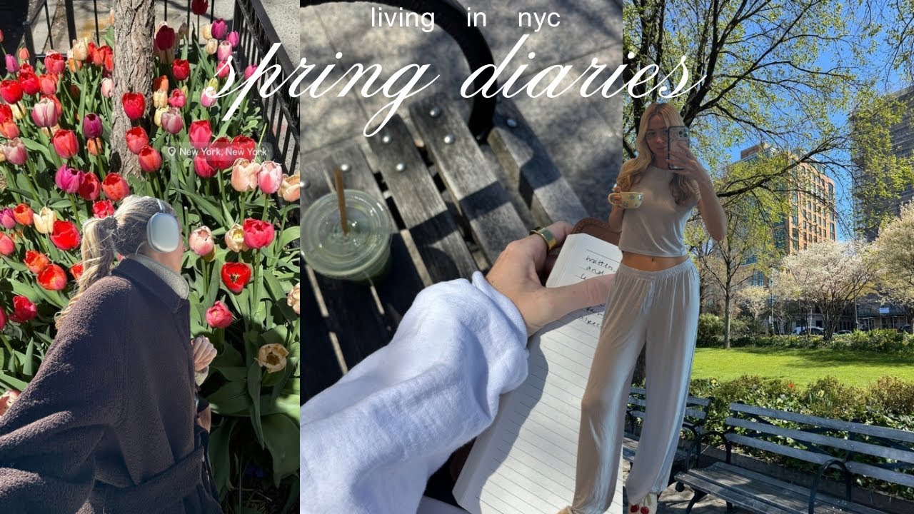 spring diaries | journaling, moving updates + reading - YouTube