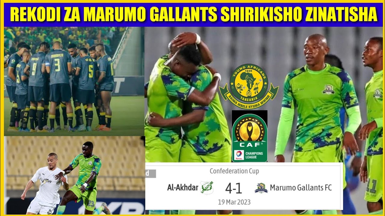 HIZI HAPA REKODI ZA MARUMO GALLANTS SHIRIKISHO YANGA AJIPANGE - YouTube