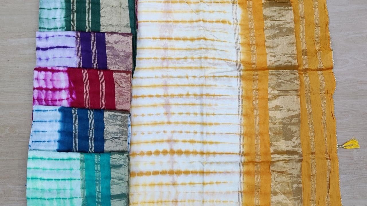 Beautiful sibori print saree | order number 8851404222 - YouTube
