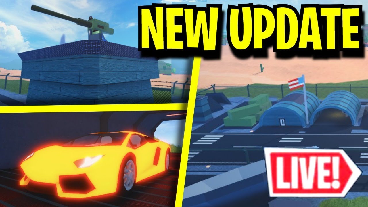 NEW JAILBREAK AREA 51 AND ROBBERY UPDATE! Roblox Jailbreak Live ...