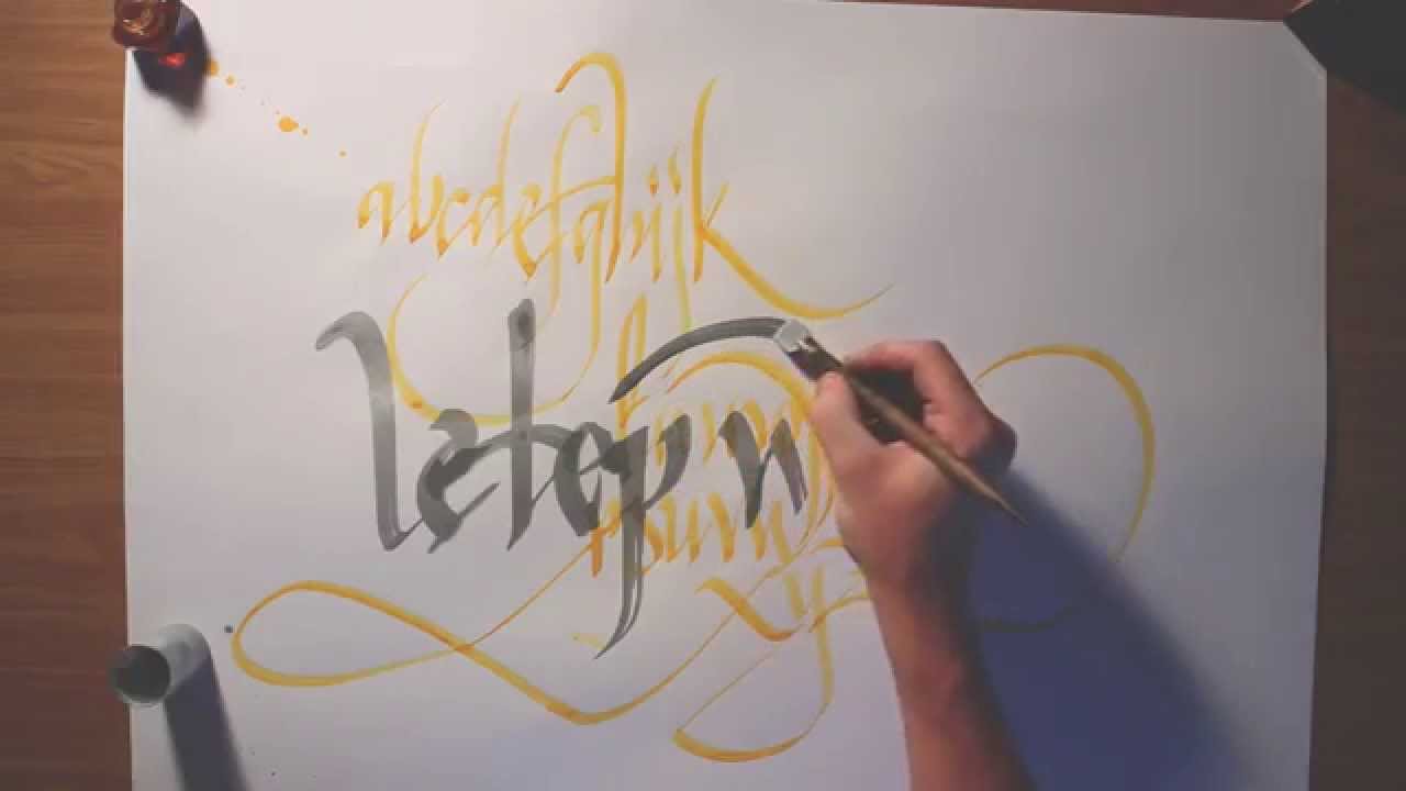 EDGE, calligraphy day - YouTube