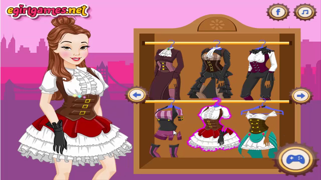 Disney Princess Games steampunk princesses - YouTube