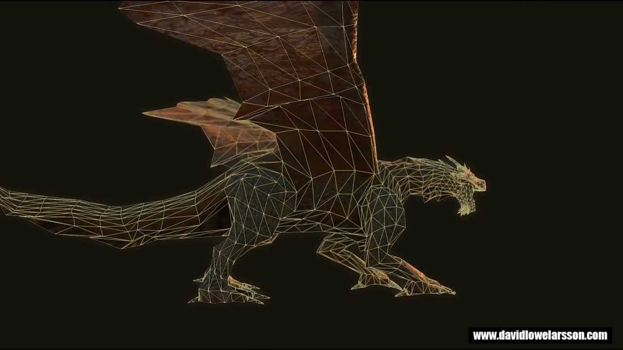 Dragon turntable standing and flying - YouTube