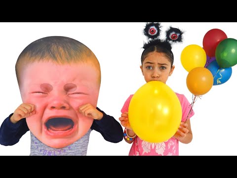 Heidi dan Zidane Bermain Dan Bersenang - Senang Dengan Balon Warna Warni