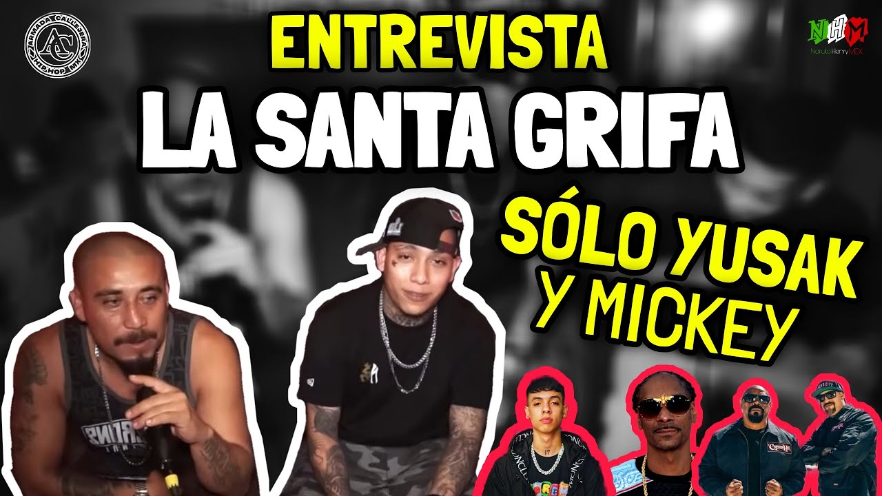 Entrevista a YUSAK y Mickey de LA SANTA GRIFA | Policía, Feat. con ...