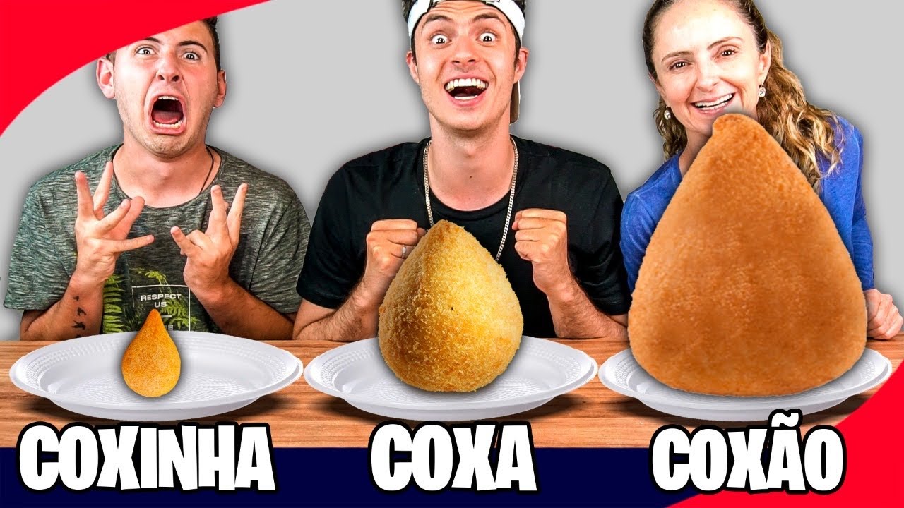 COXA, COXINHA OU COXÃO! - Desafio - YouTube