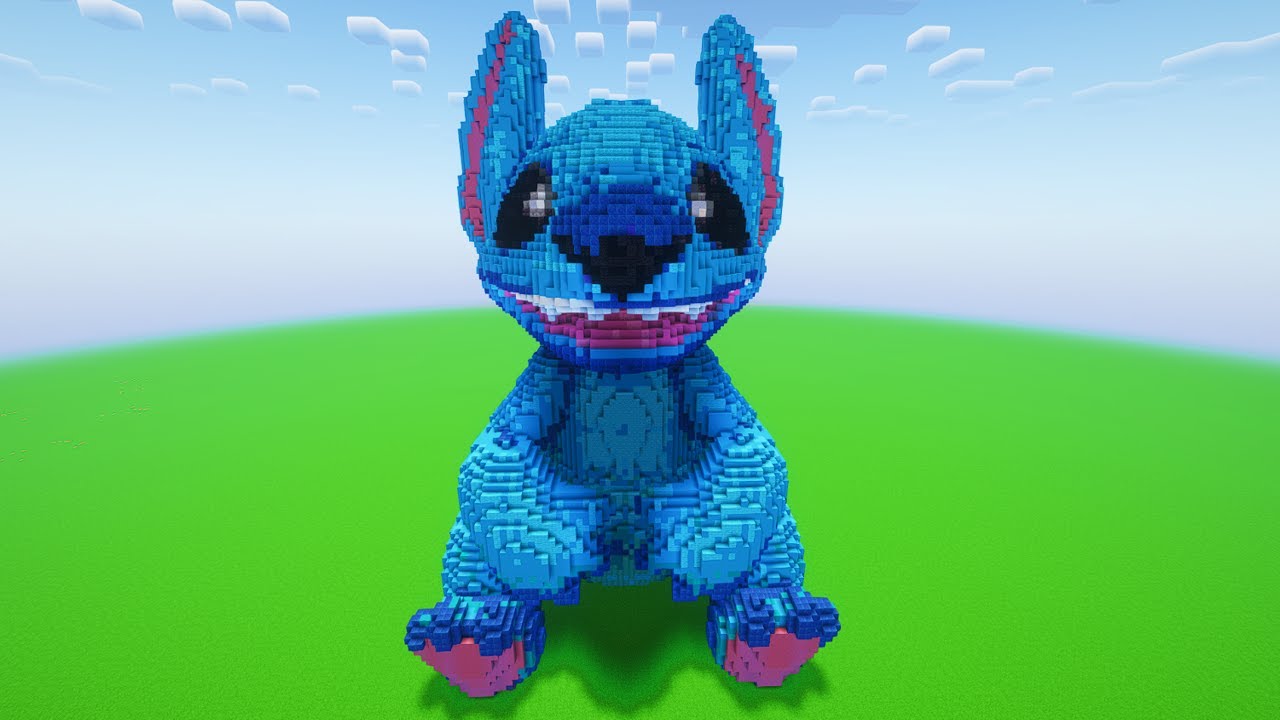 Minecraft Stitch Statue ( Download ) - YouTube