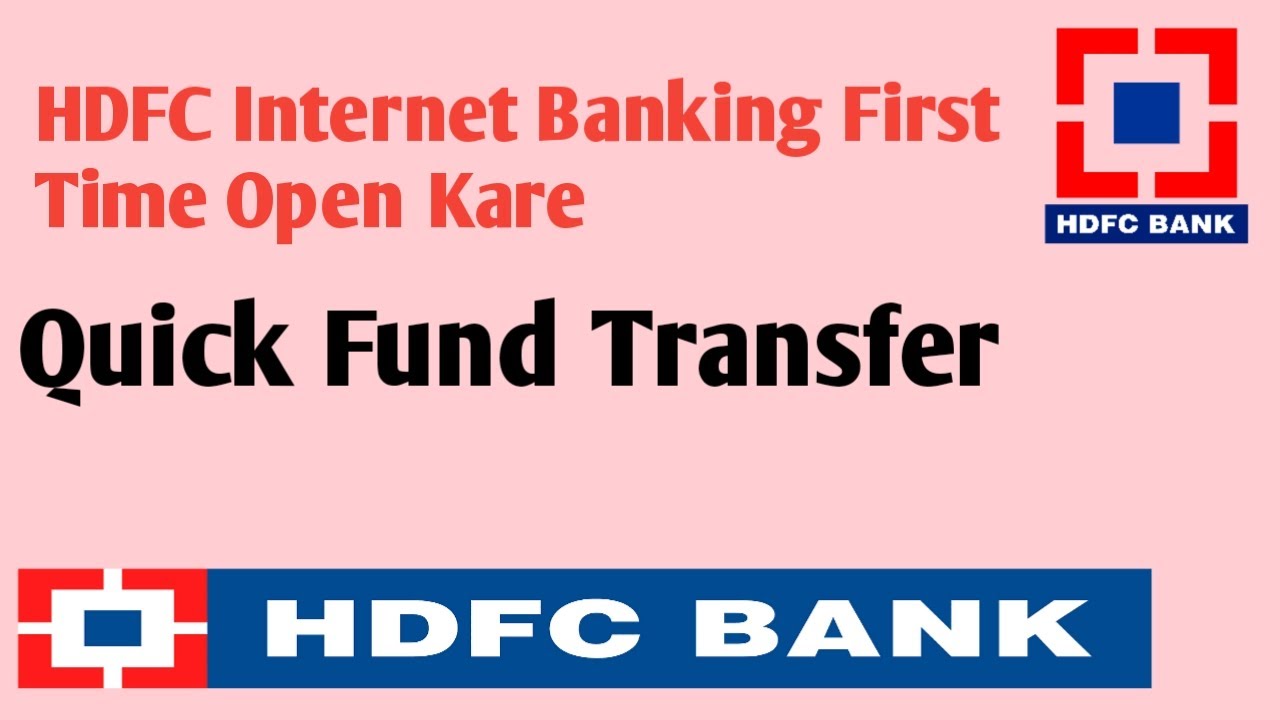 Hdfc net banking create! Hdfc bank internet banking Registration! Fund ...