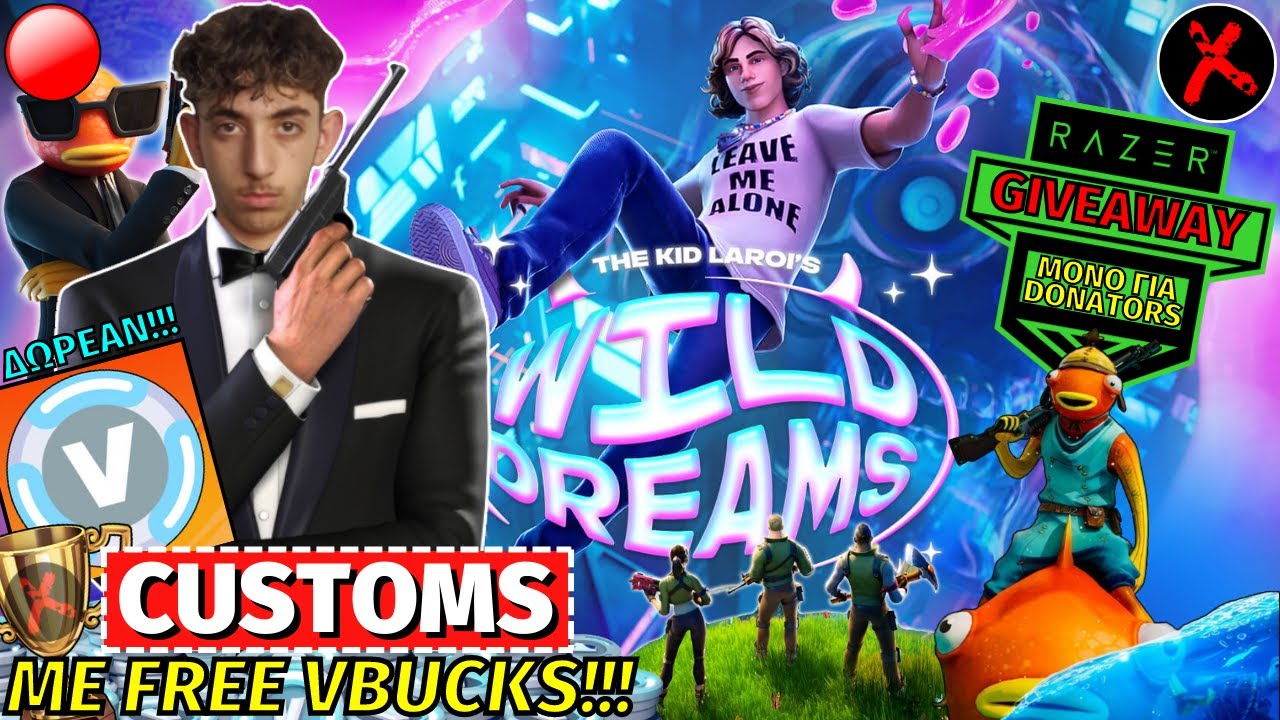 🔴*FREE V-BUCKS* DUOS CUSTOMS!!!😱V-BUCKS ΓΙΑ ΚΑΘΕ ΟΜΑΔΑ!!!🏆CUSTOMS ΓΙΑ ...